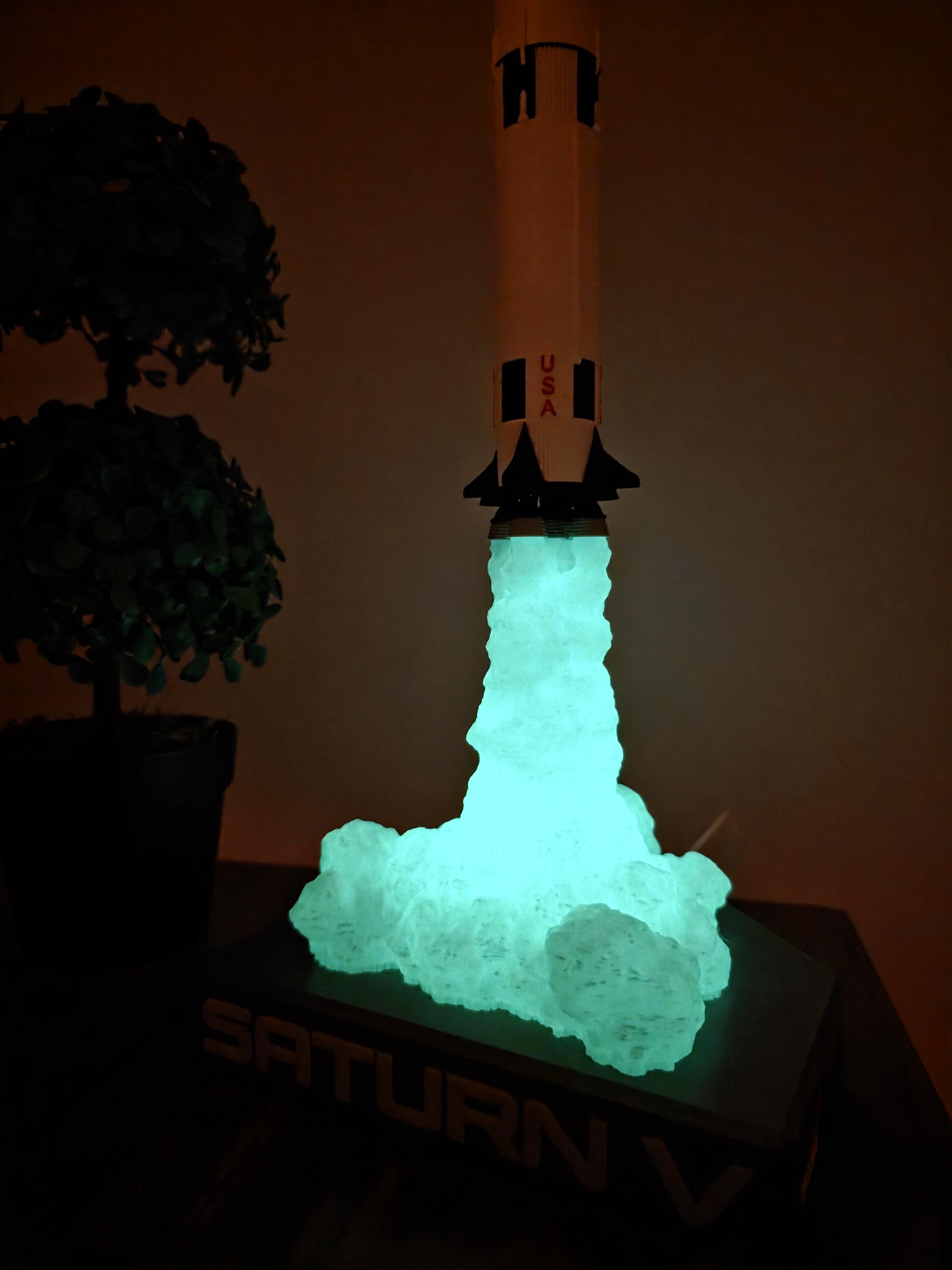 Saturn V Rocket Lamp, Apollo 11, RGB LED With Smoke Effect - Etsy