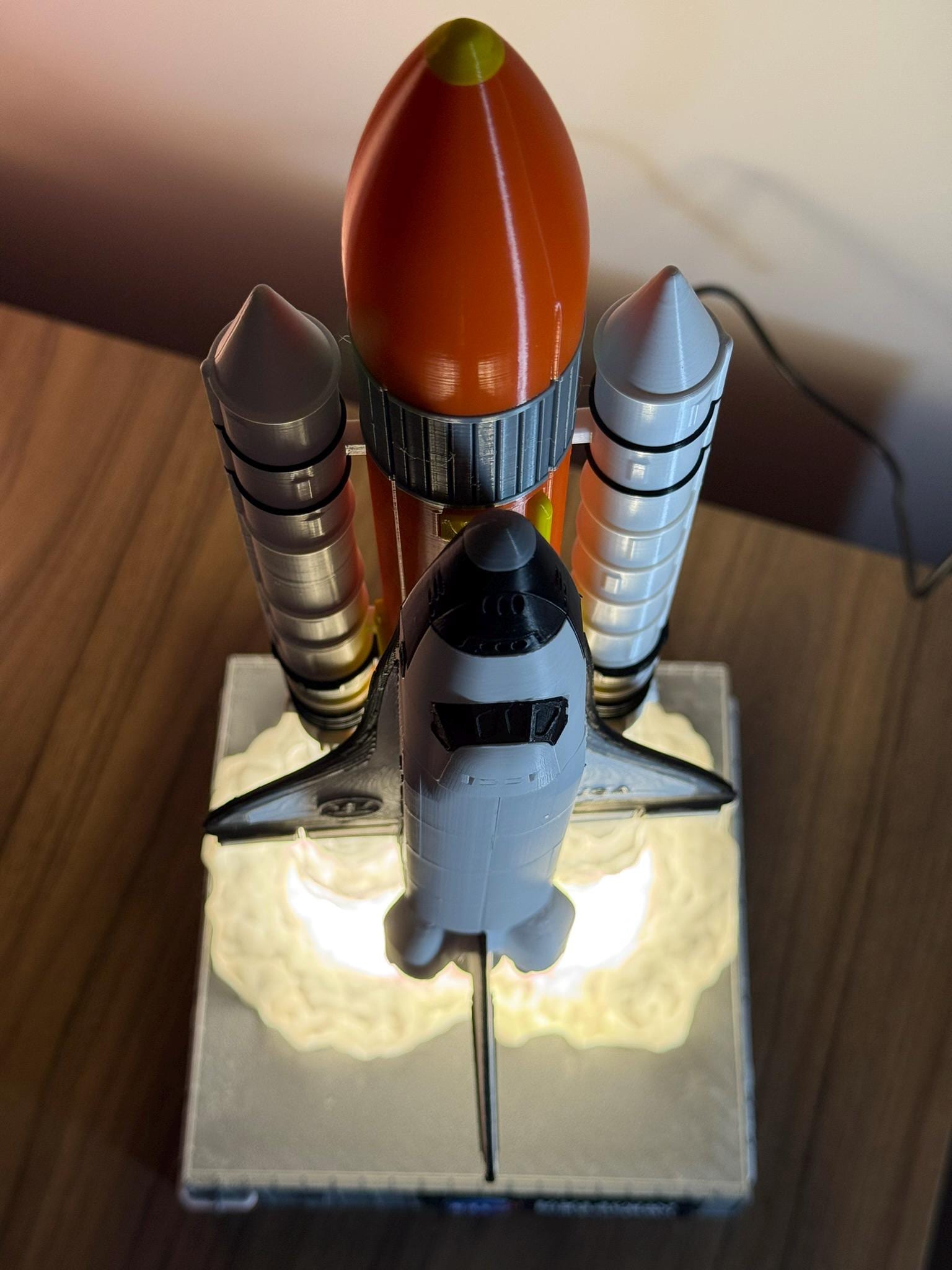 Space Shuttle Discovery Liftoff Diorama Desk Lamp, NASA Decor - Etsy
