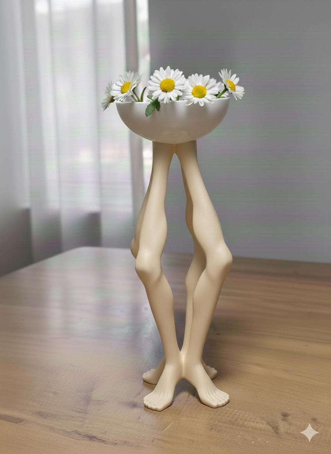Surreal Leg Vase, Modern White ABS Planter, Unique Home Decor - Etsy