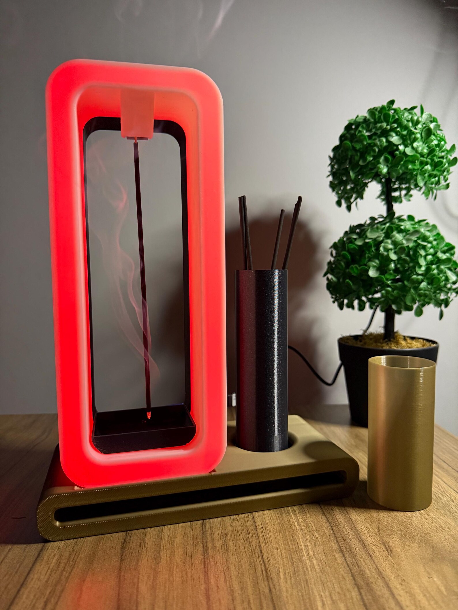 Modern LED Incense Burner – Relaxing Aromatherapy Diffuser - Etsy