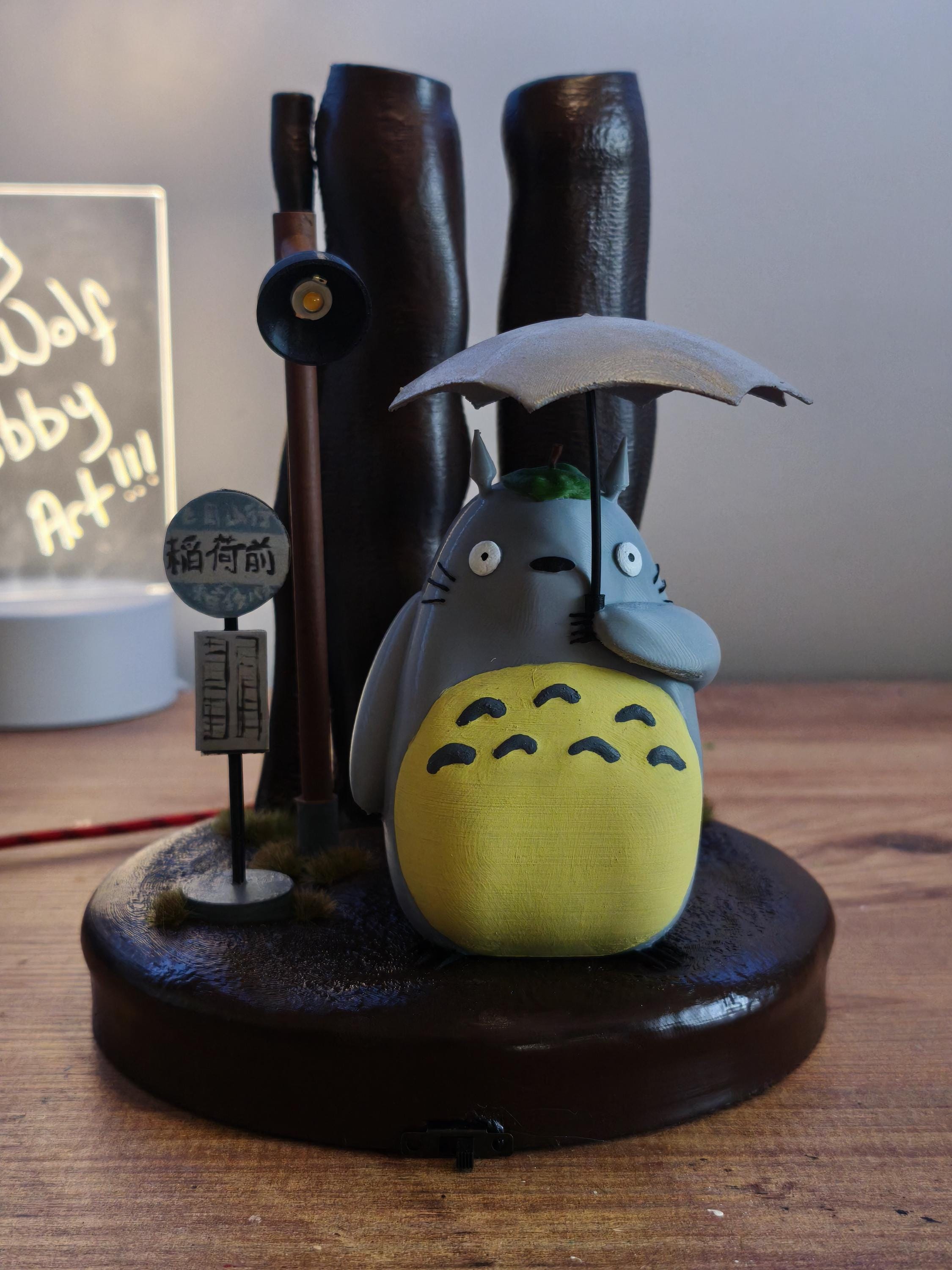 My Neighbor Totoro Inspired LED Lamp - Enchanting Anime Home Decor - Etsy