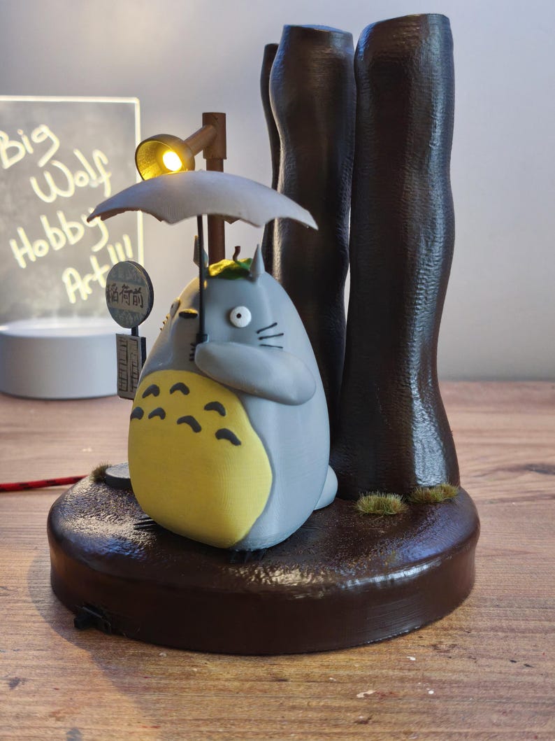 My Neighbor Totoro Inspired LED Lamp - Enchanting Anime Home Decor - Etsy