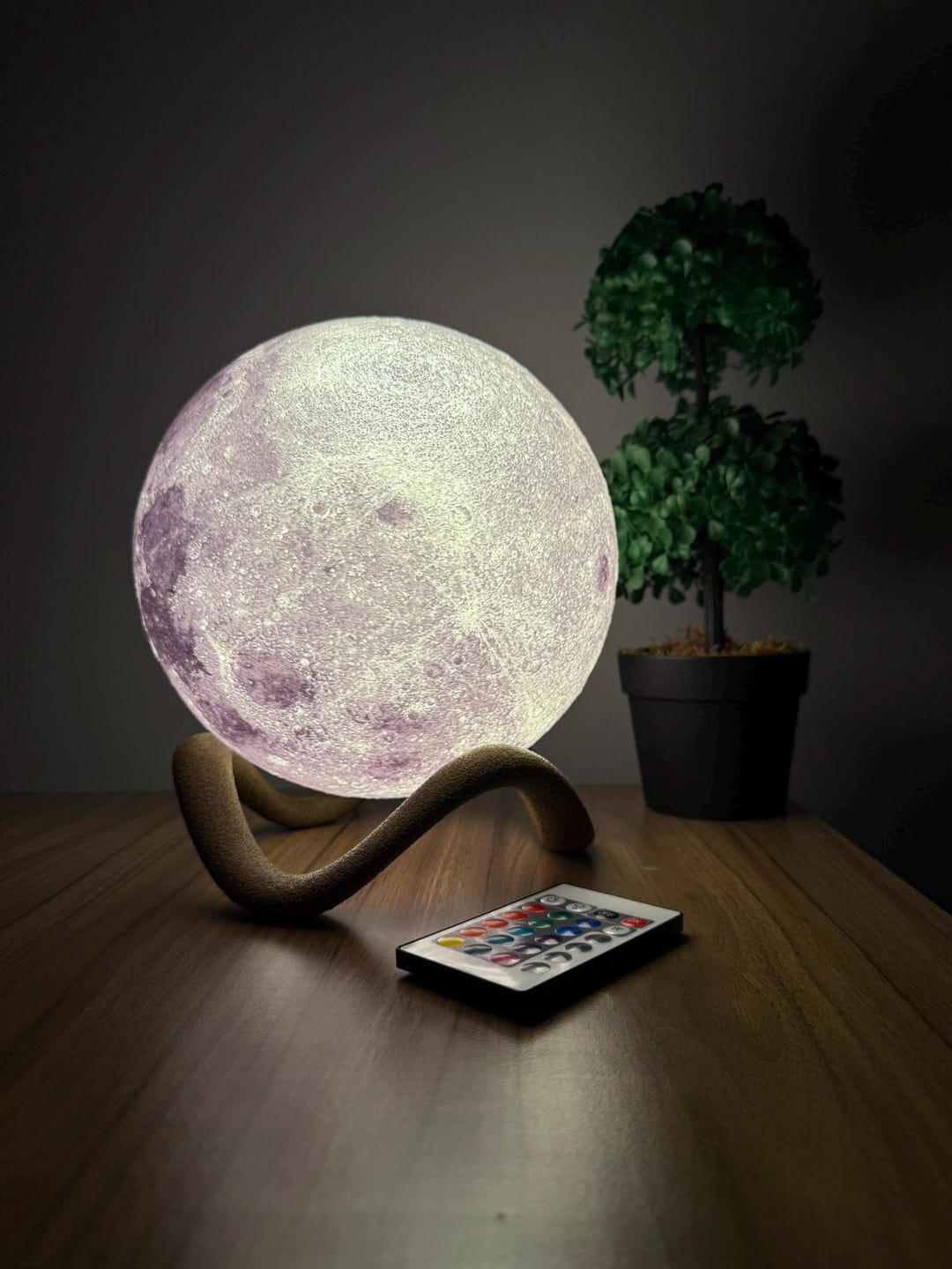Premium RGB Moon Lamp - Dynamic Color Control and Realistic Lunar ...