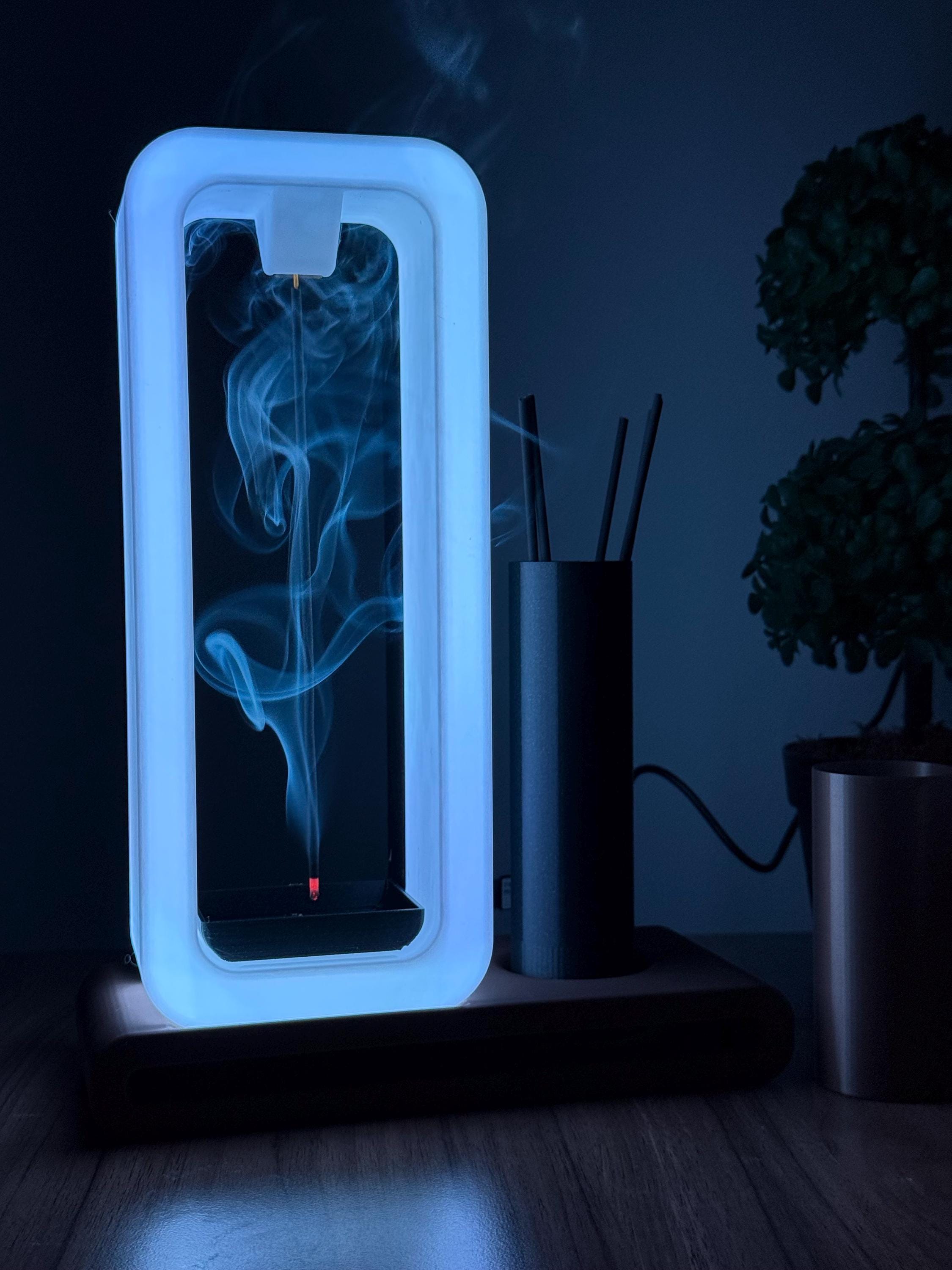 Modern LED Incense Burner – Relaxing Aromatherapy Diffuser - Etsy