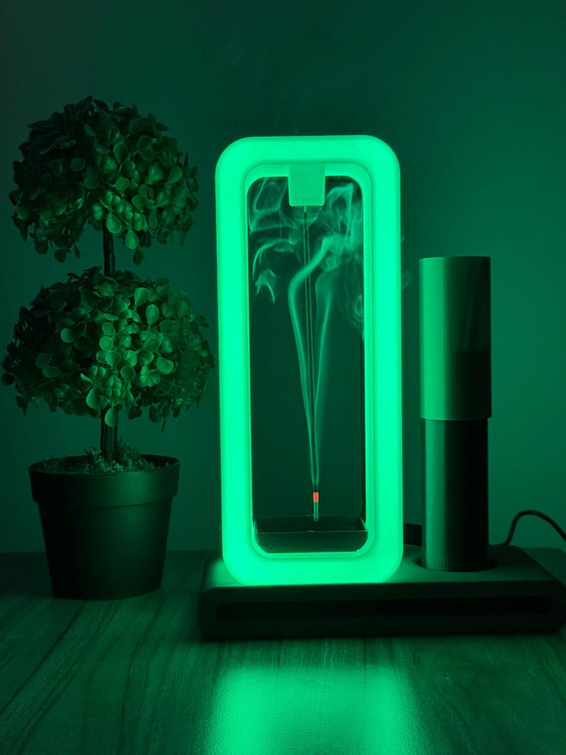 Modern LED Incense Burner – Relaxing Aromatherapy Diffuser - Etsy