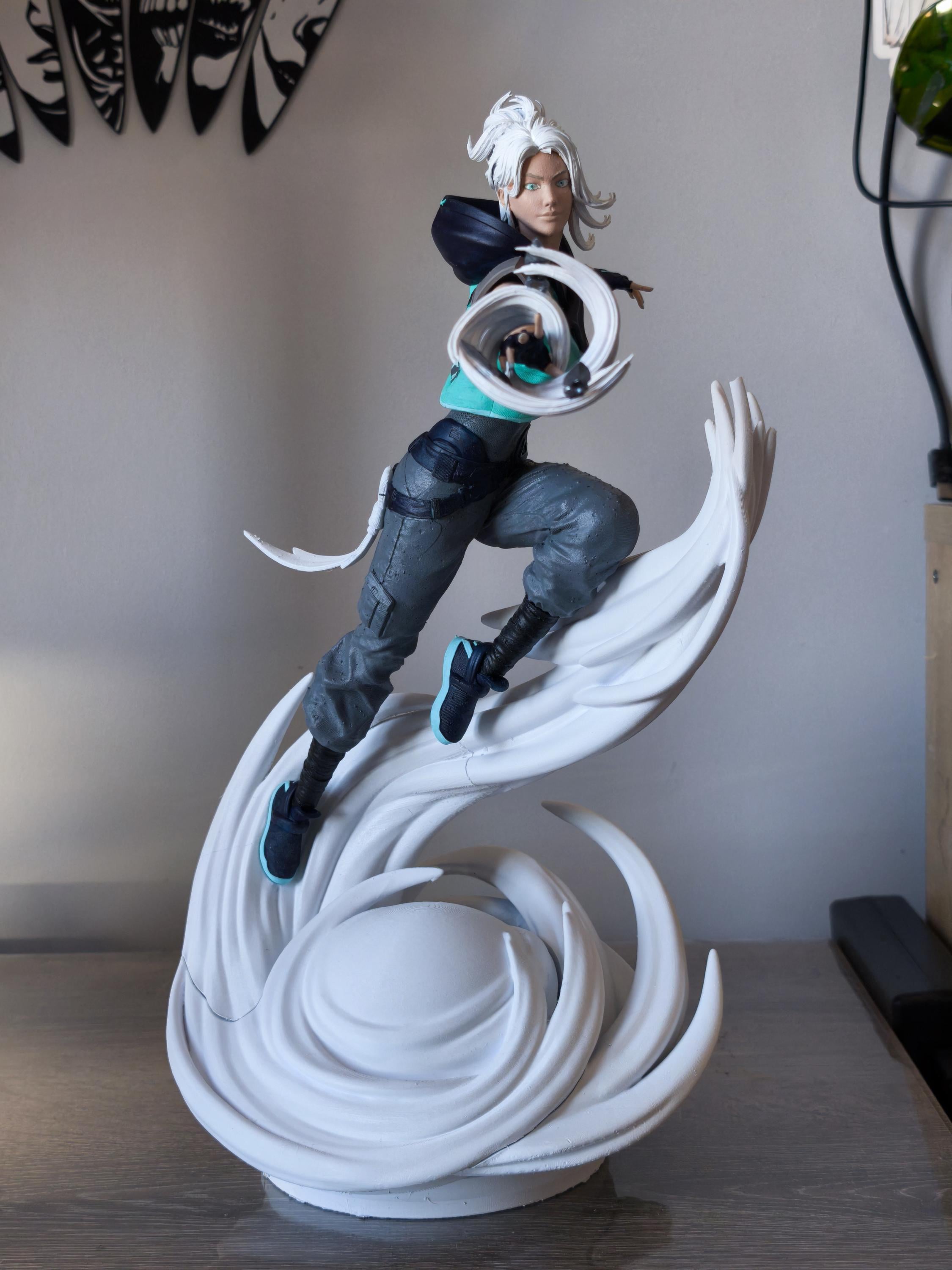 Jett Valorant Figurine - Valorant Agent Collectible- Detailed Gaming ...