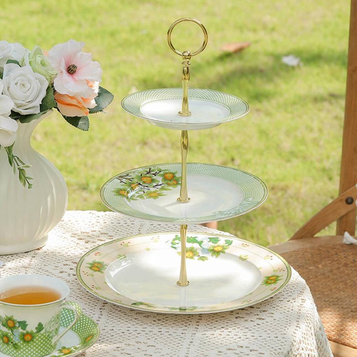 Pastoral Style Ceramic Tea Set, Coffee Pot Set, Tea Party Tea Set ...