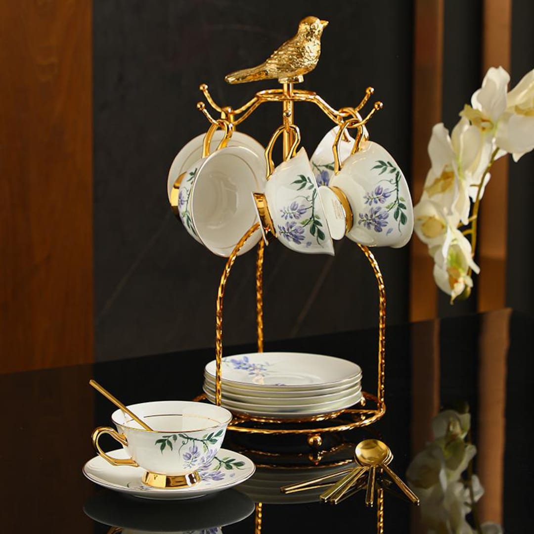 Exquisite Ceramic Tea Set, Exquisite Afternoon Tea Coffee Cup and ...