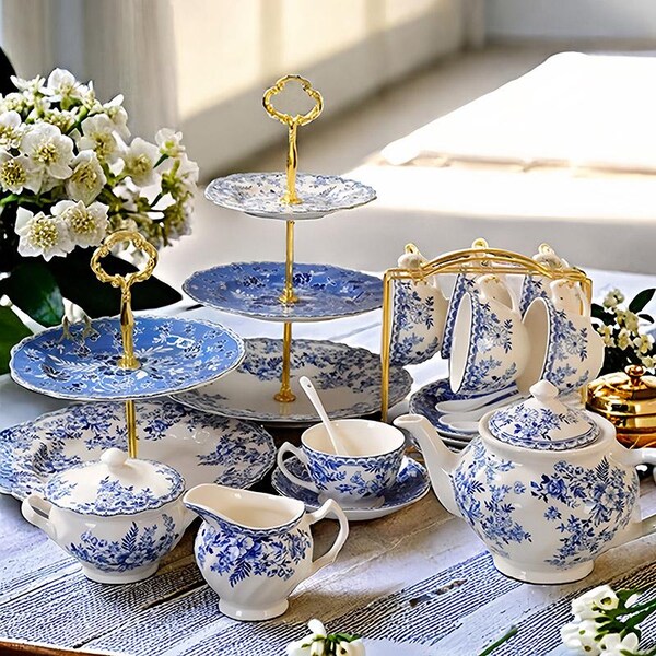 Porcelain Tea Set - Etsy