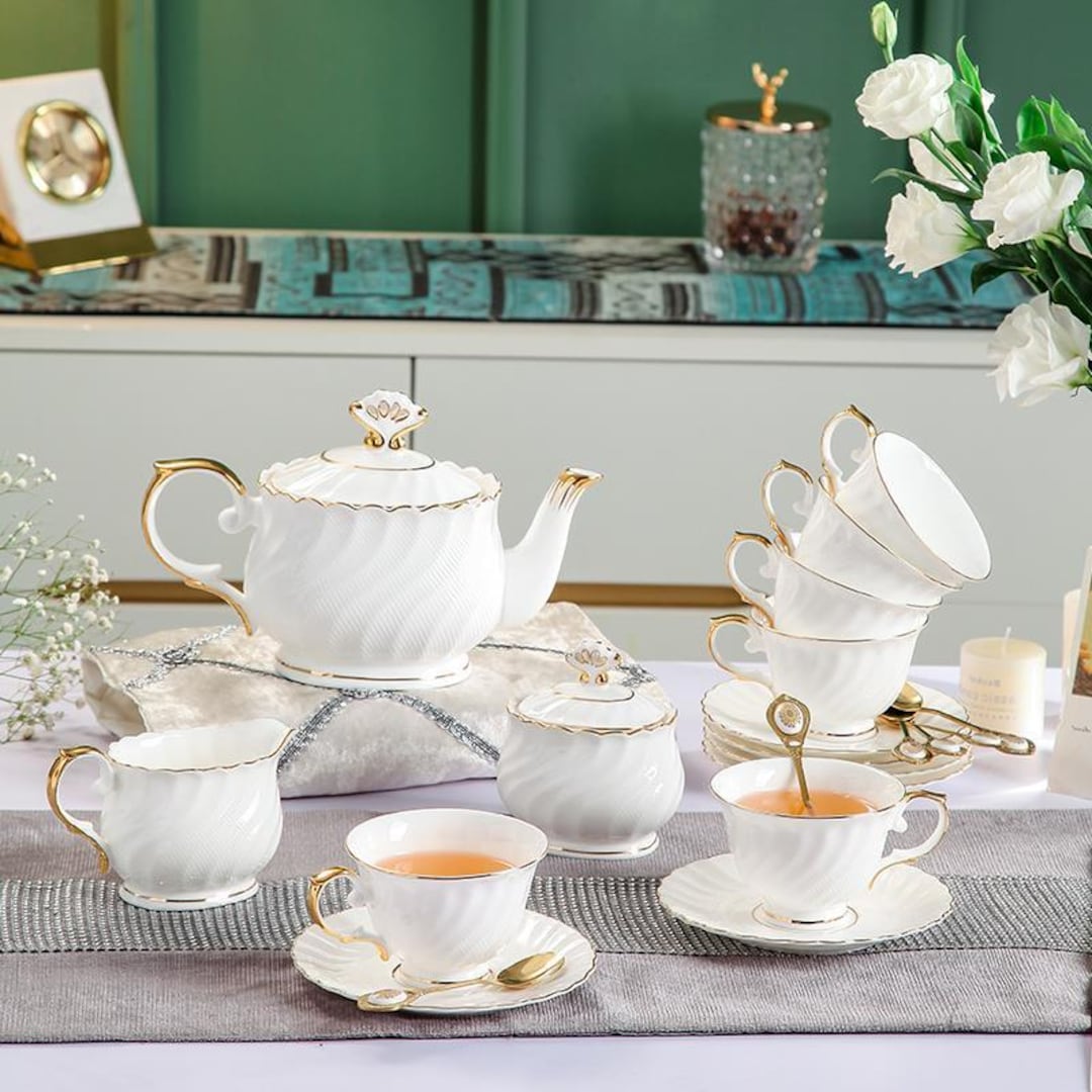 Exquisite Ceramic Tea Sets, Ceramic Light Luxury Afternoon Tea Sets, Coffee Sets, Coffee Cup ...