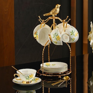 Exquisite Ceramic Tea Set, Exquisite Afternoon Tea Coffee Cup and ...
