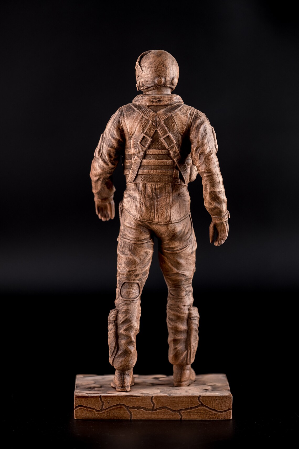 Hand Carved Wood Sculpture Pilot for Table Decor Handcrafted - Etsy