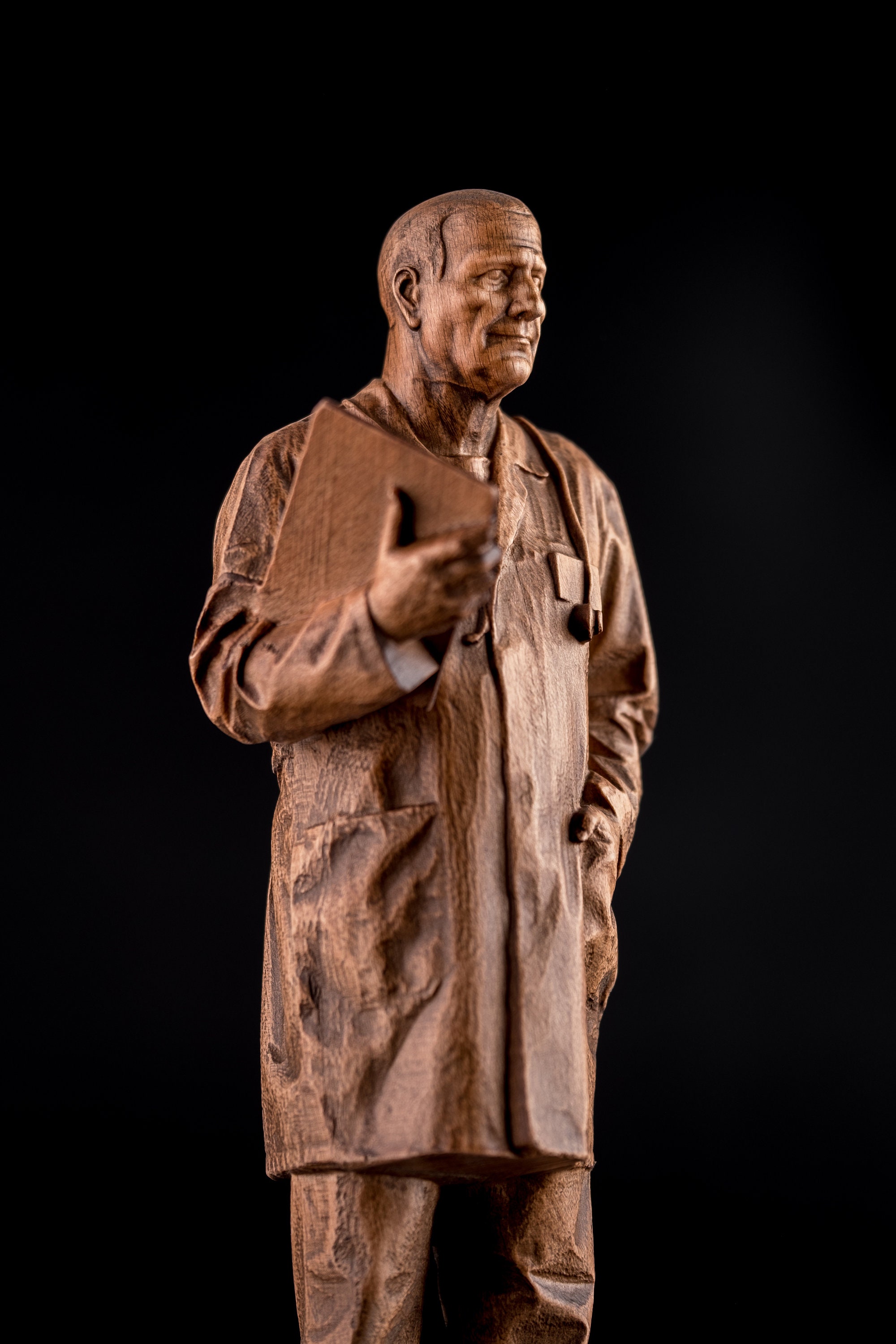 Wooden Statue Doctor, Good Doctor Sculpture for Shelf & Home Decoration ...