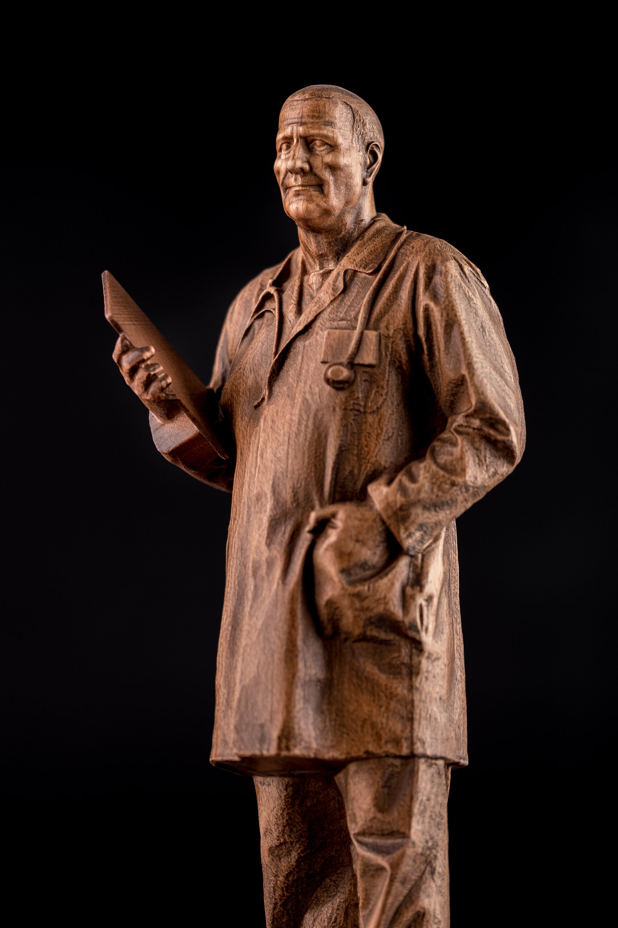Wooden Statue Doctor, Good Doctor Sculpture for Shelf & Home Decoration ...