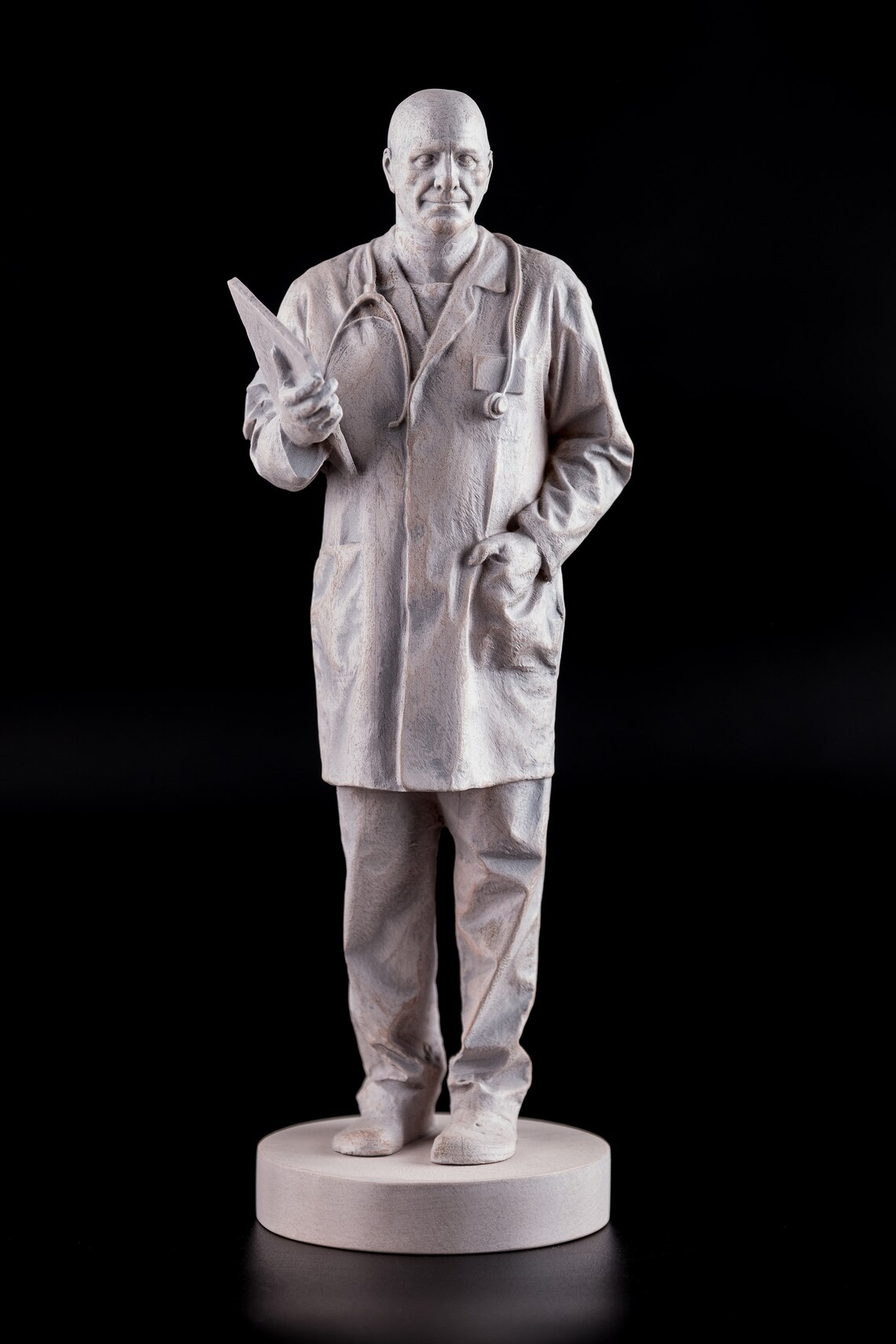 Wooden Statue Doctor, Good Doctor Sculpture for Shelf & Home Decoration ...