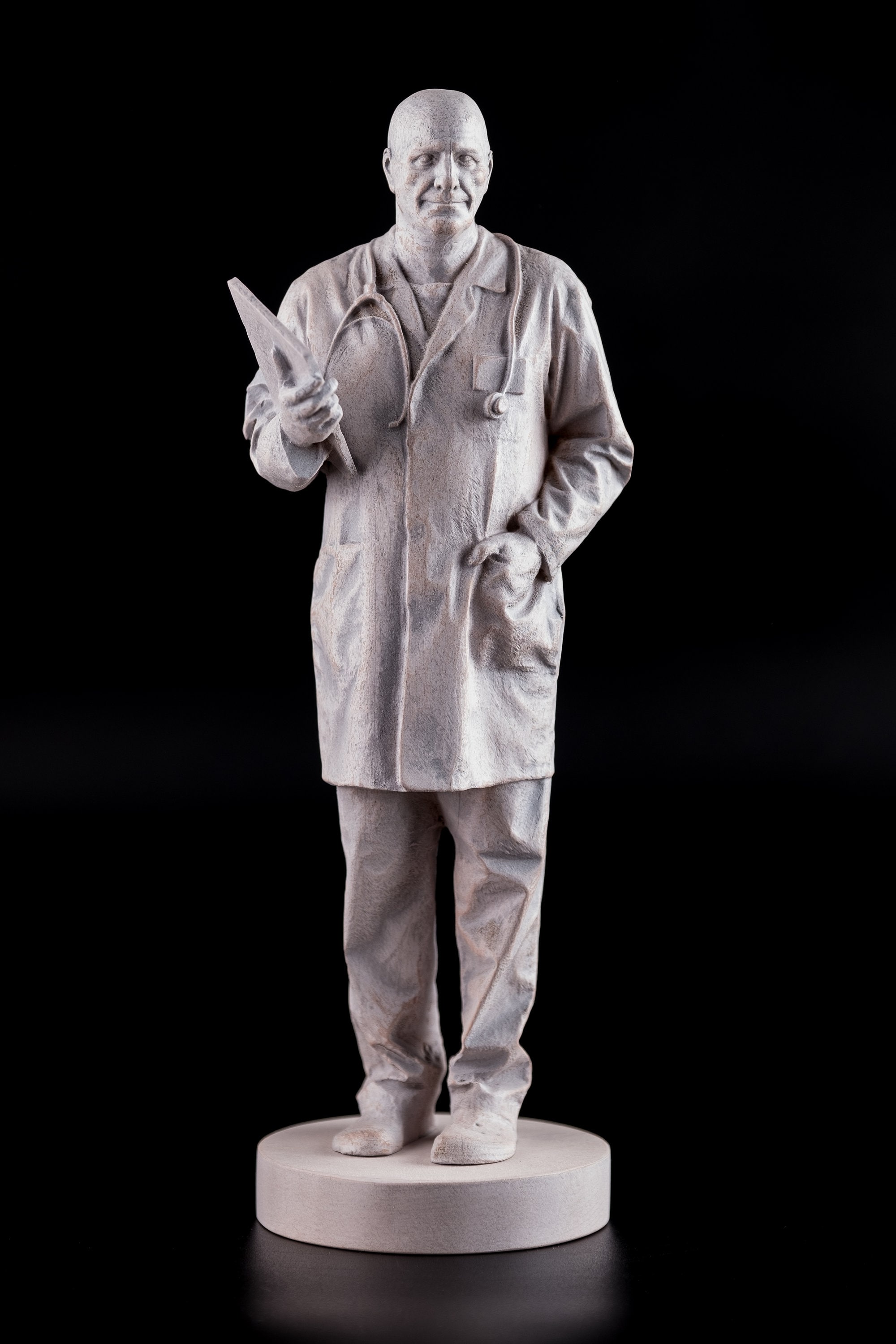Wooden Statue Doctor, Good Doctor Sculpture for Shelf & Home Decoration ...