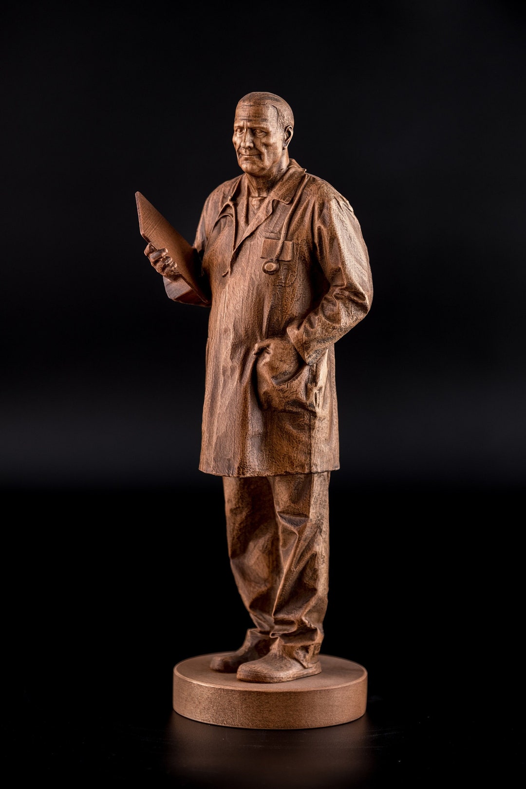 Wooden Statue Doctor, Good Doctor Sculpture for Shelf & Home Decoration ...