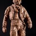 Hand Carved Wood Sculpture Pilot for Table Decor Handcrafted - Etsy