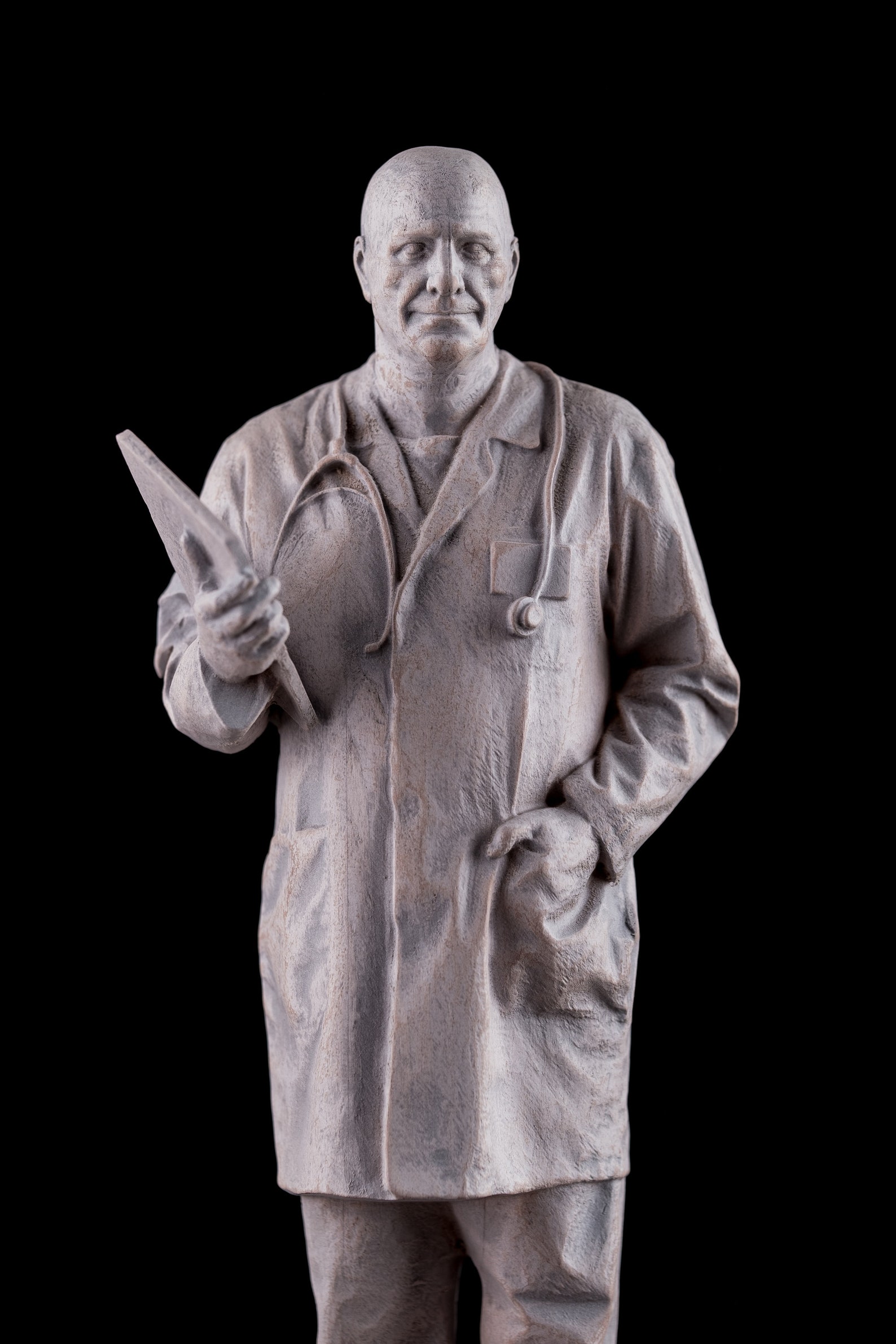 Wooden Statue Doctor, Good Doctor Sculpture for Shelf & Home Decoration ...