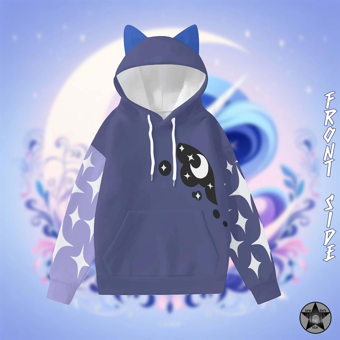 Princess Luna (mlp Inspired) - Unisex Hoodie With Ears - Etsy