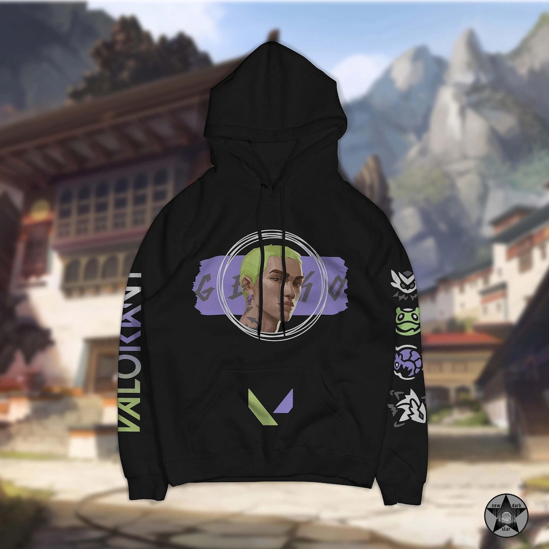 Unisex Oversize Valorant Gekko Black Hoodie - Etsy