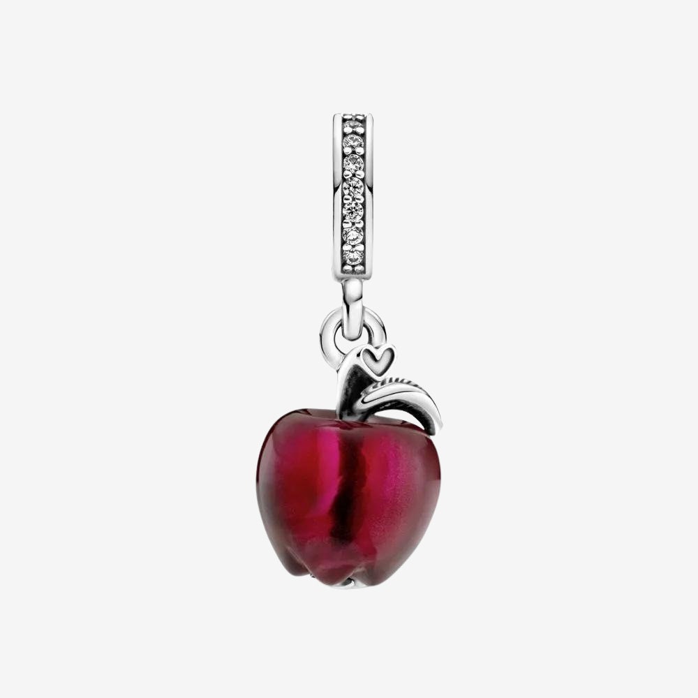 Murano Glass Red Apple Dangle Charm - Etsy