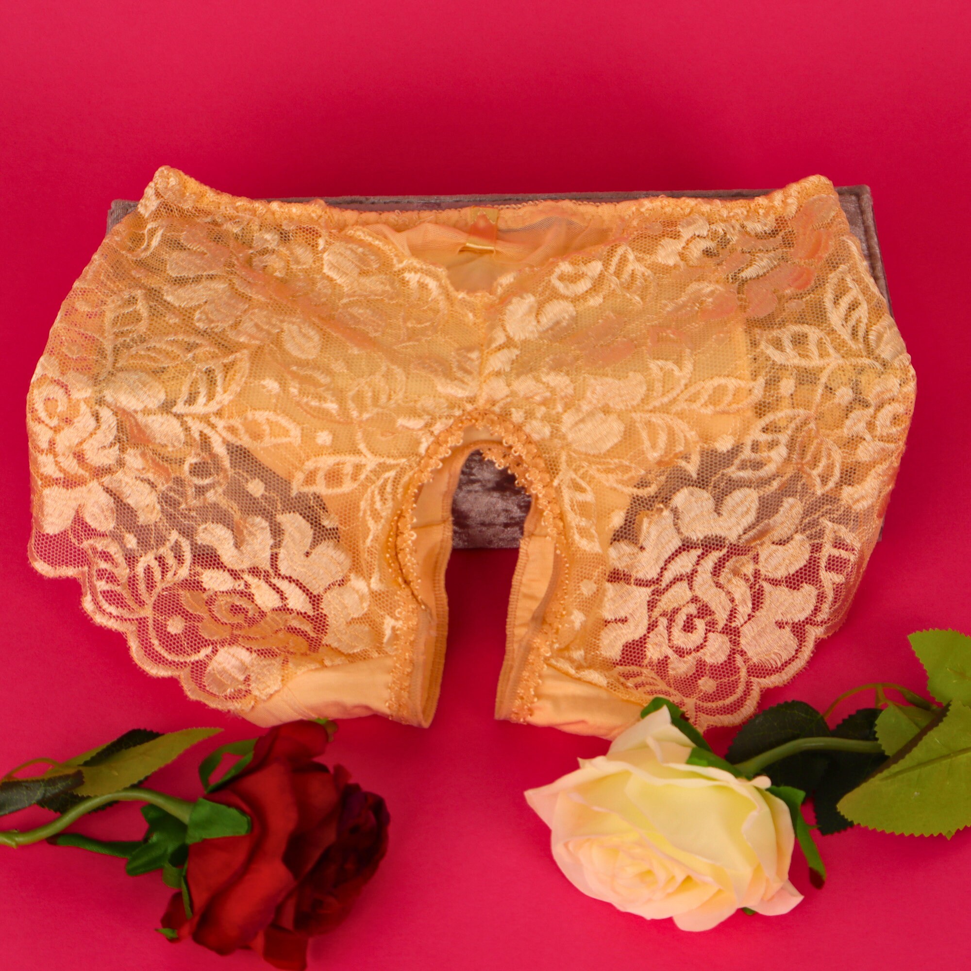 Sexy Crotchless Lingerie Open Crotch Panties Ladies Transparent ...