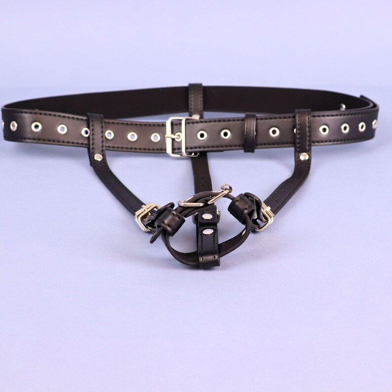 Forced Orgasm Harness Massage Stick Belt Female Masturbator Harnesses