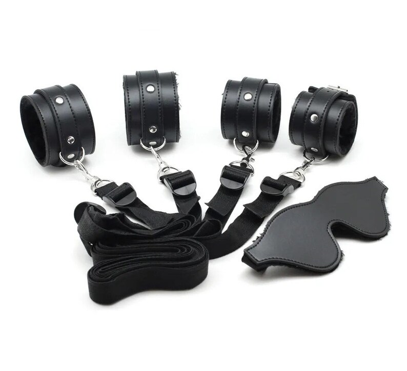 Bed Restraints Set Bdsm Restraint Harness Bondage Play Set Wrist Ankle