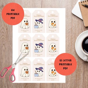 Summerween Gift Tags: Printable Party Favors (instant Download) - Etsy ...