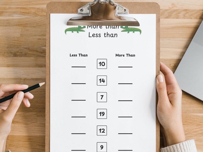 More Than, Less Than Worksheets | Number Comparison 1–20 | Kindergarten ...