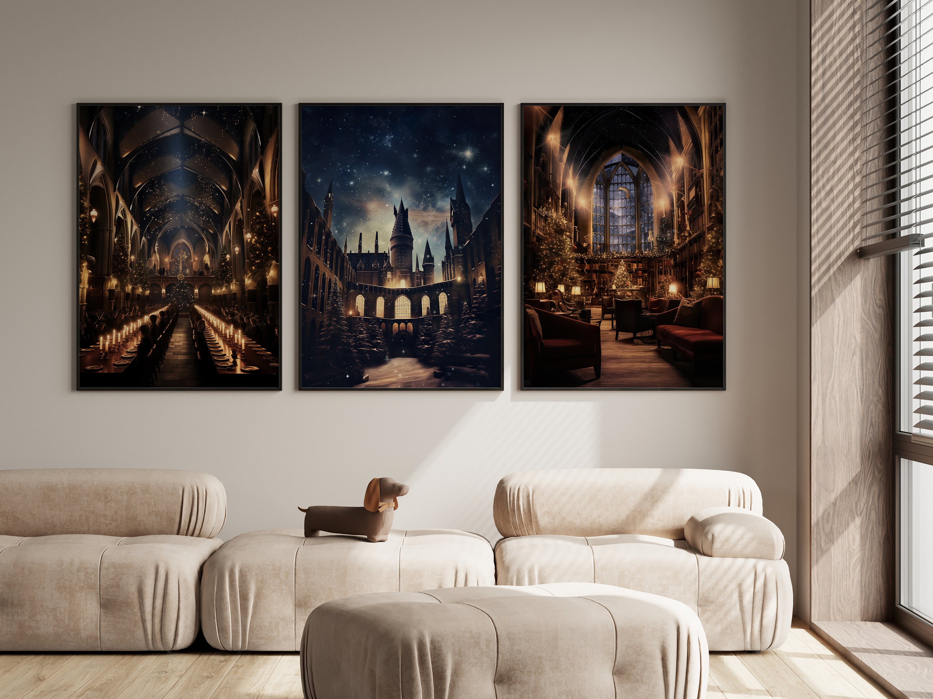 Wizard Inspired Poster, Castle Wall Art, Wizard World Poster, Magic ...