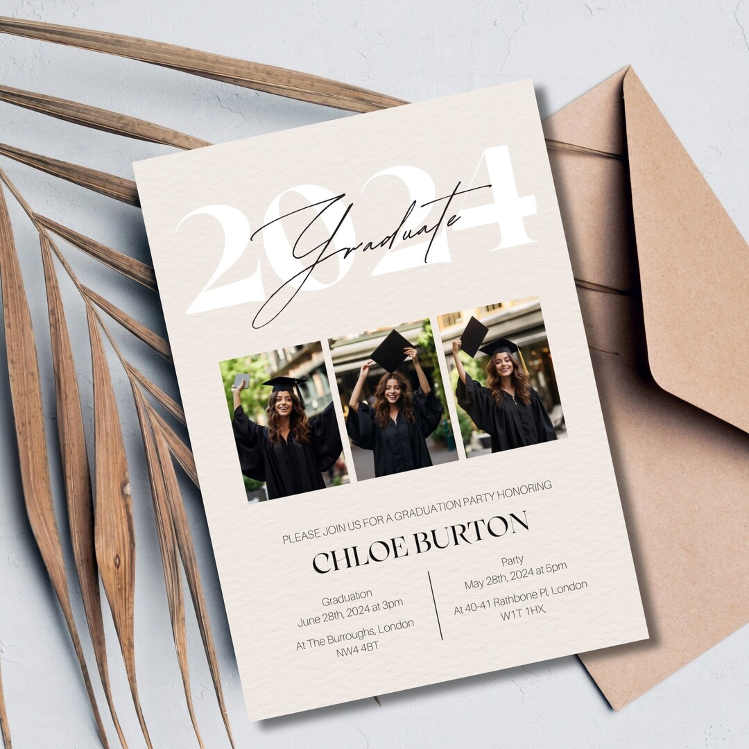Graduation Party Invitation Template, Graduation Invitation 2024 ...