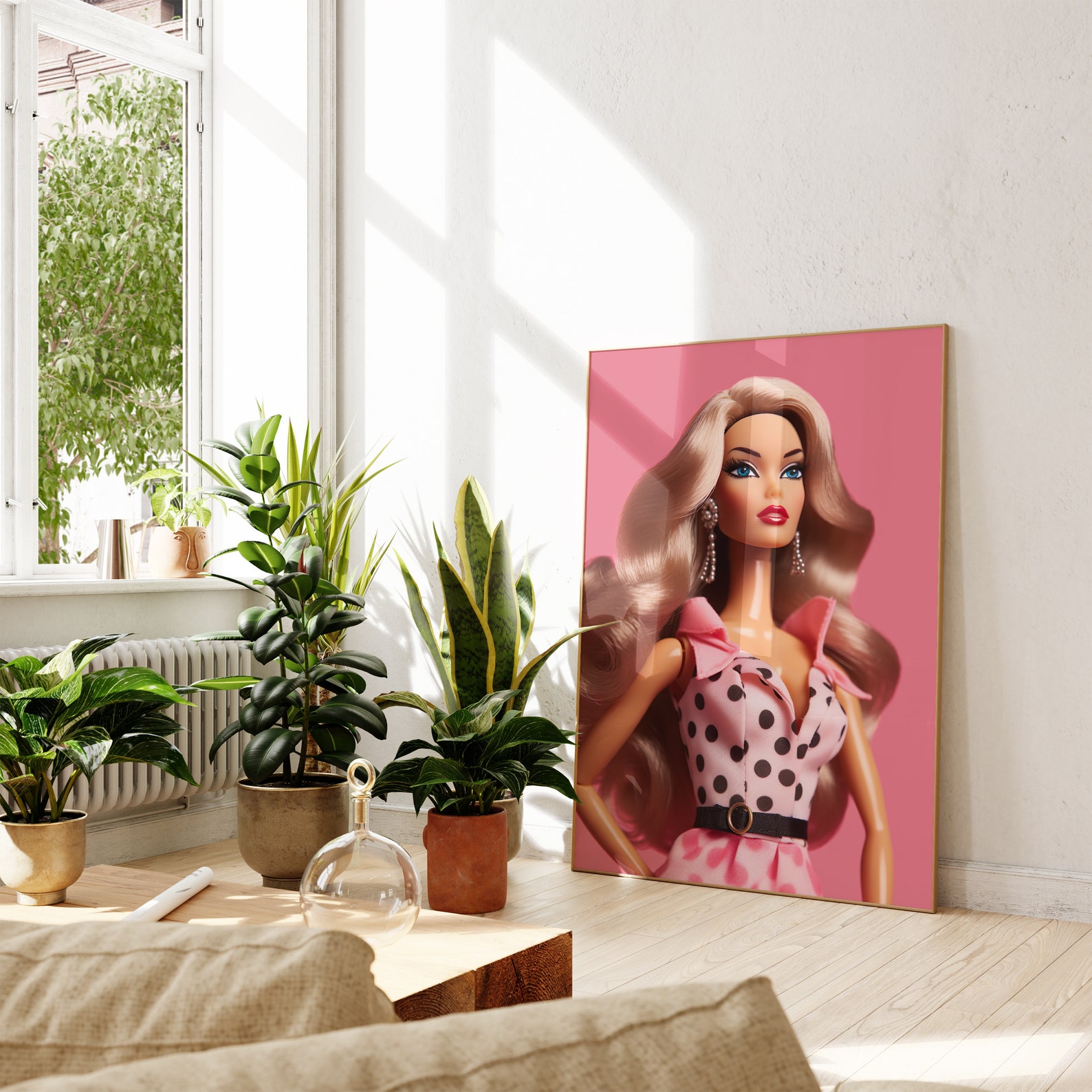 Doll Print Poster, Retro Doll Poster, Fashion Doll Wall Art, Girls Room ...