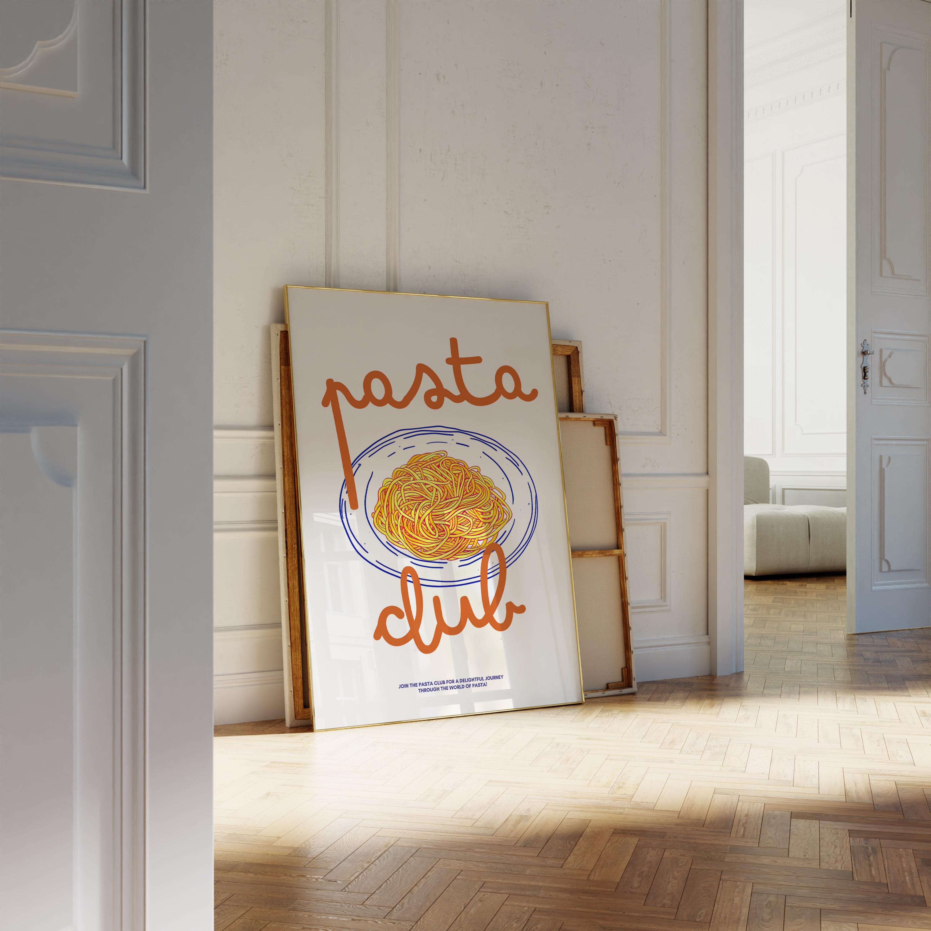 Hand Drawn Pasta Art Poster, Pasta Artwork, Pasta Illustration for ...