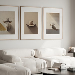 Highland Cow Gallery Wall Set, Preppy Western Prints, Rustic Western ...