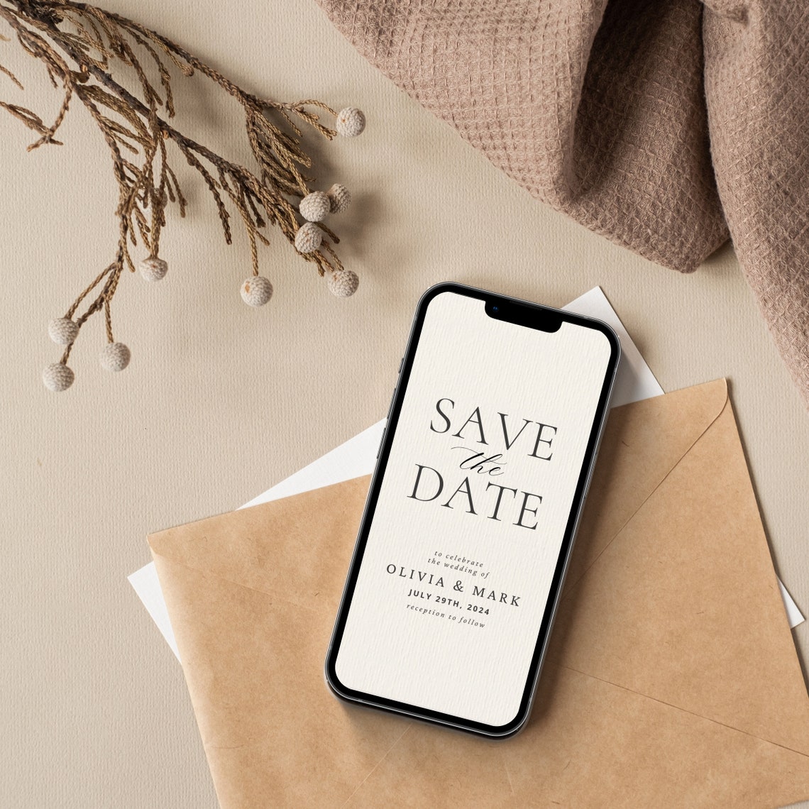 Modern Electronic Wedding Invitation, Save the Date Wedding, Wedding ...