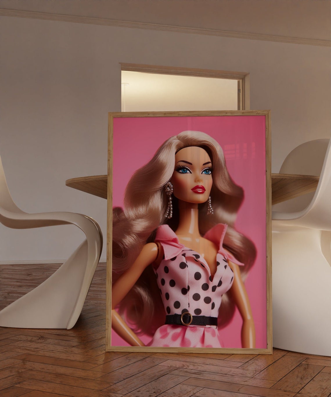 Doll Print Poster, Retro Doll Poster, Fashion Doll Wall Art, Girls Room ...