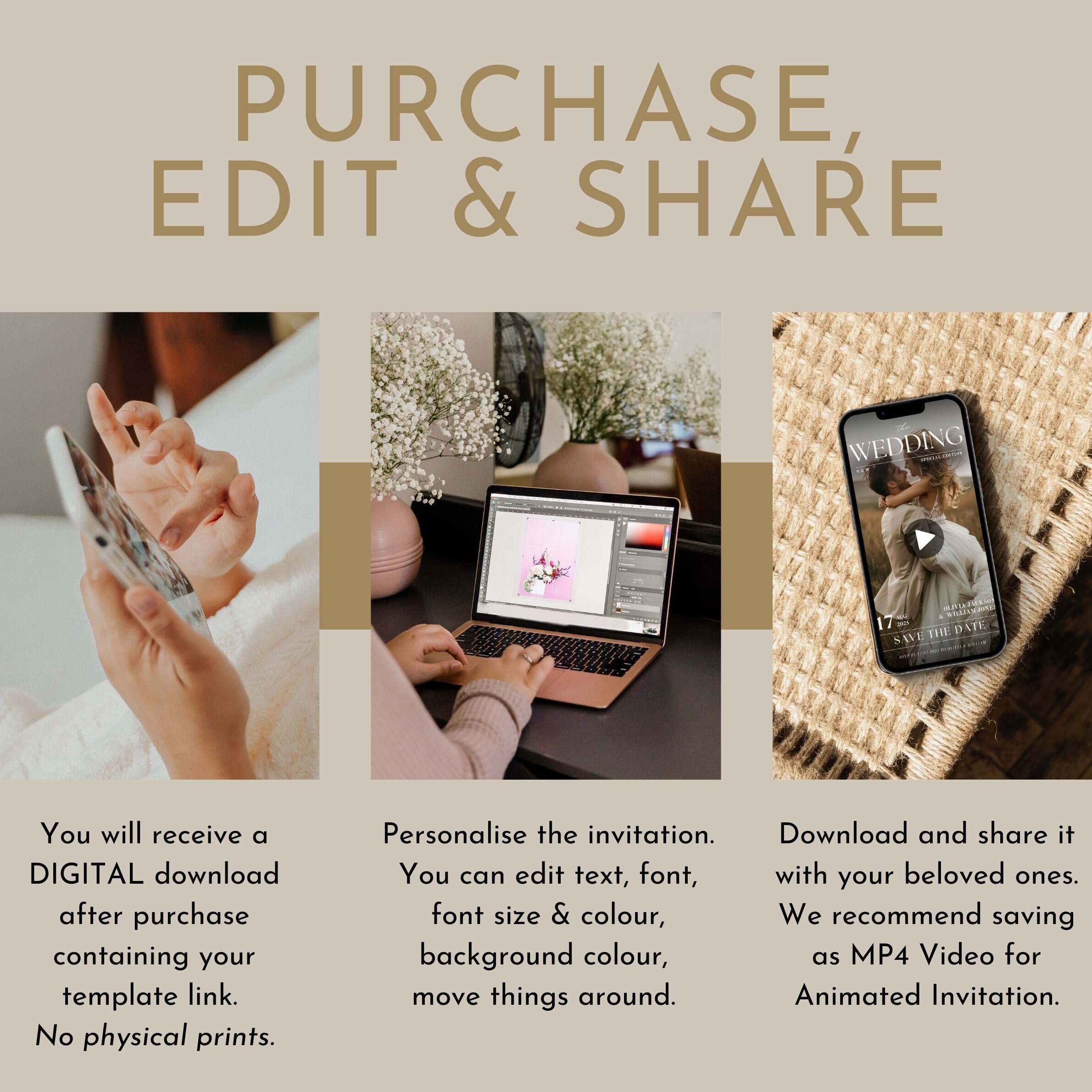 Animated Wedding Invitation Template, Video Invitation, Wedding ...