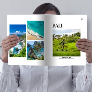 Editable Travelbook Template, Editable Travel Magazine Template, Custom ...