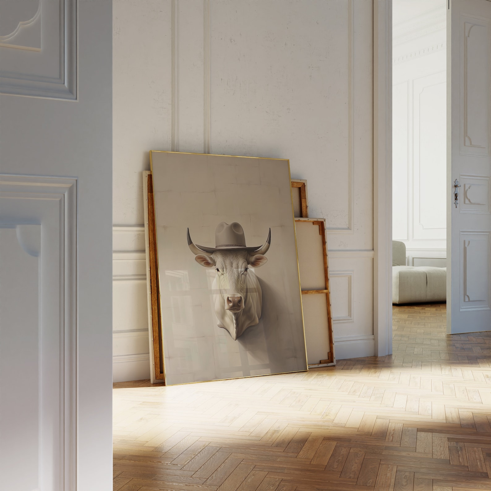 Highland Cow Gallery Wall Set, Preppy Western Prints, Rustic Western ...