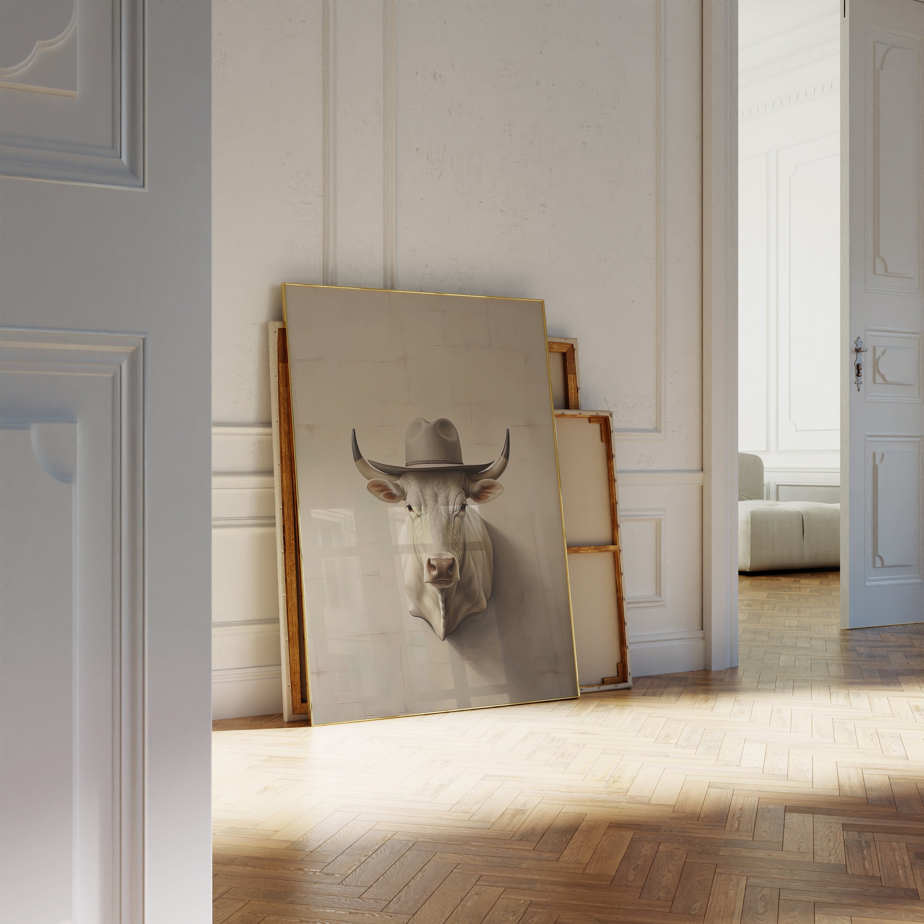 Highland Cow Gallery Wall Set, Preppy Western Prints, Rustic Western ...