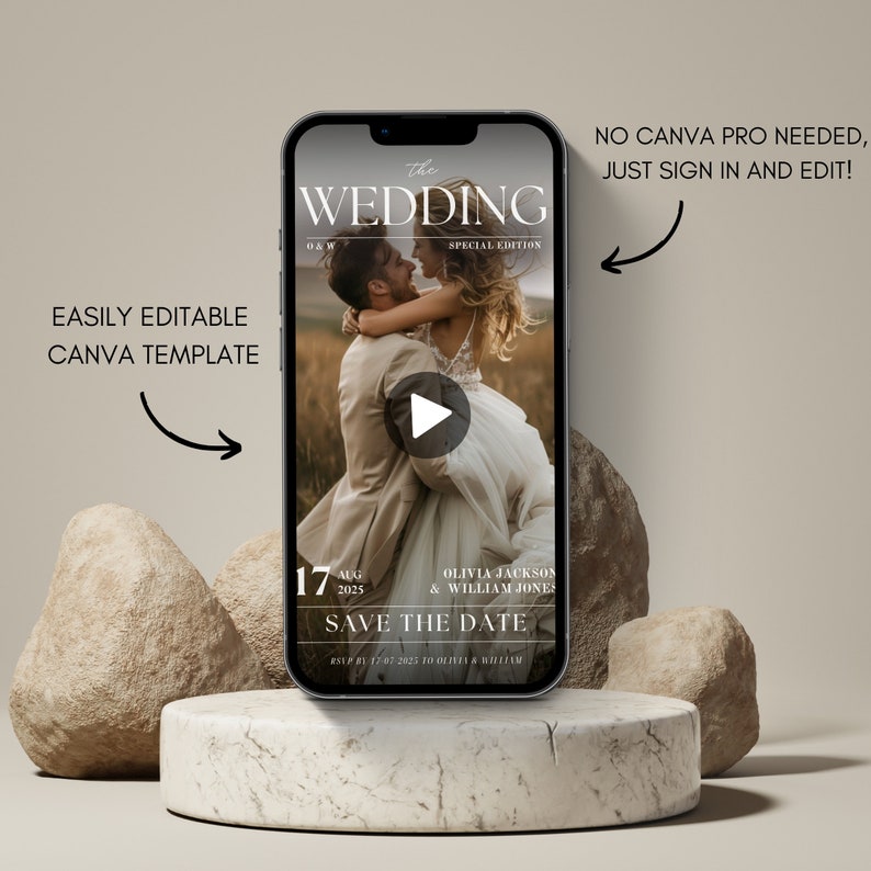 Animated Wedding Invitation Template, Video Invitation, Wedding ...