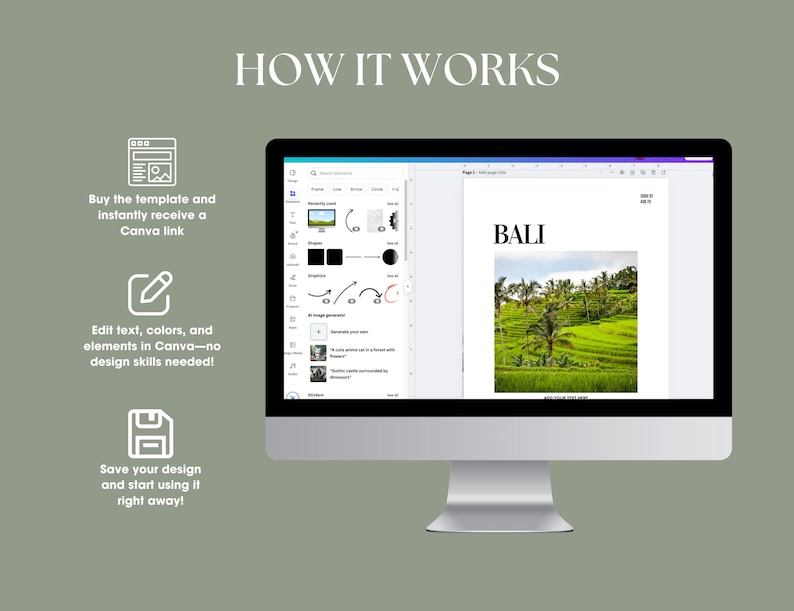 Editable Travelbook Template, Editable Travel Magazine Template, Custom ...