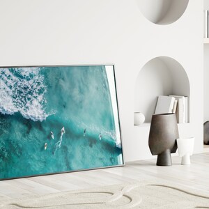 Aerial Surfing Printable Wall Art, Aerial Photography, Surfers Posters ...