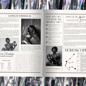 Birthday Newspaper Template, Custom Newspaper Large, the Birthday Times ...