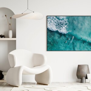 Aerial Surfing Printable Wall Art, Aerial Photography, Surfers Posters ...