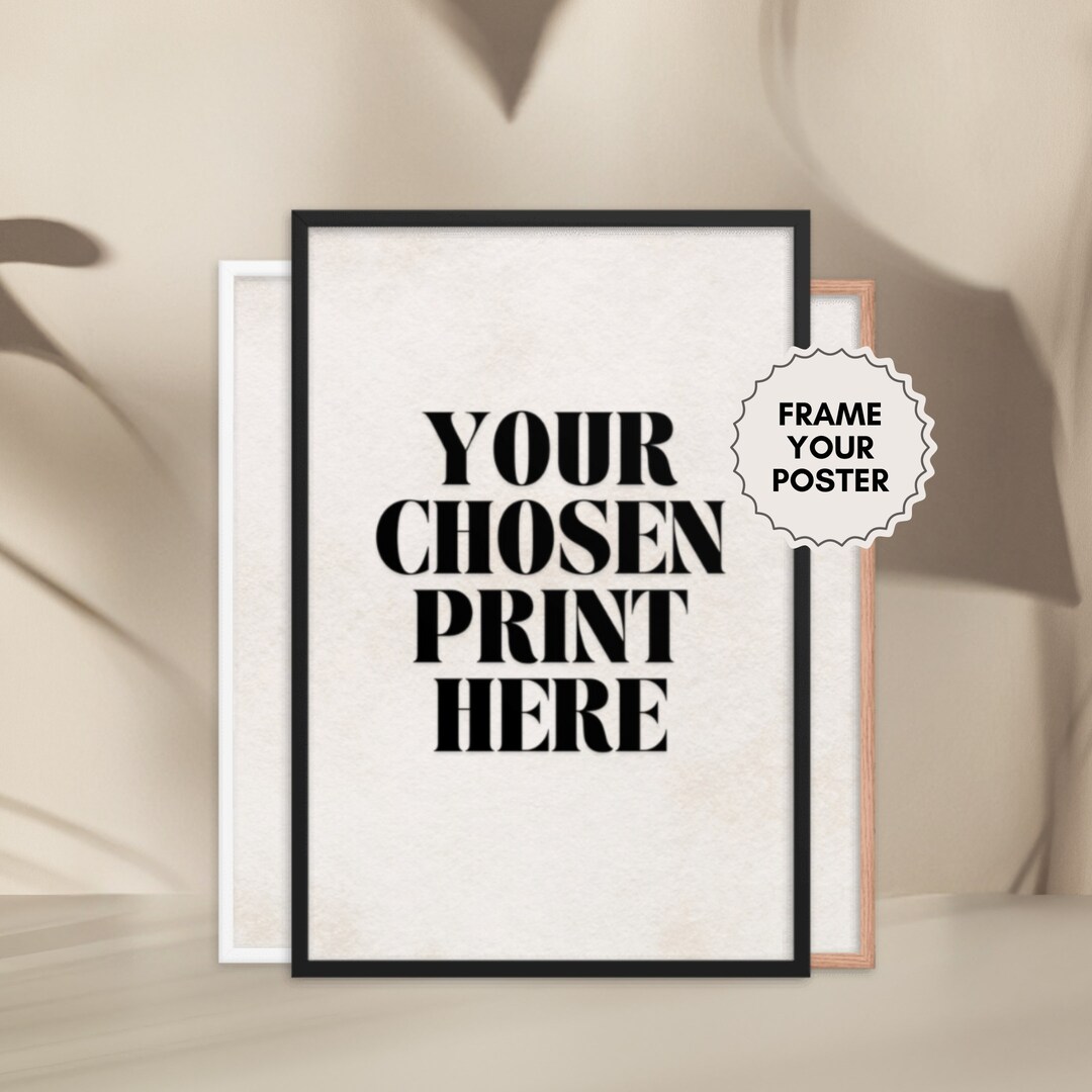 Handmade Wooden Poster Frame, Premium Quality Rustic Photo Frames for ...