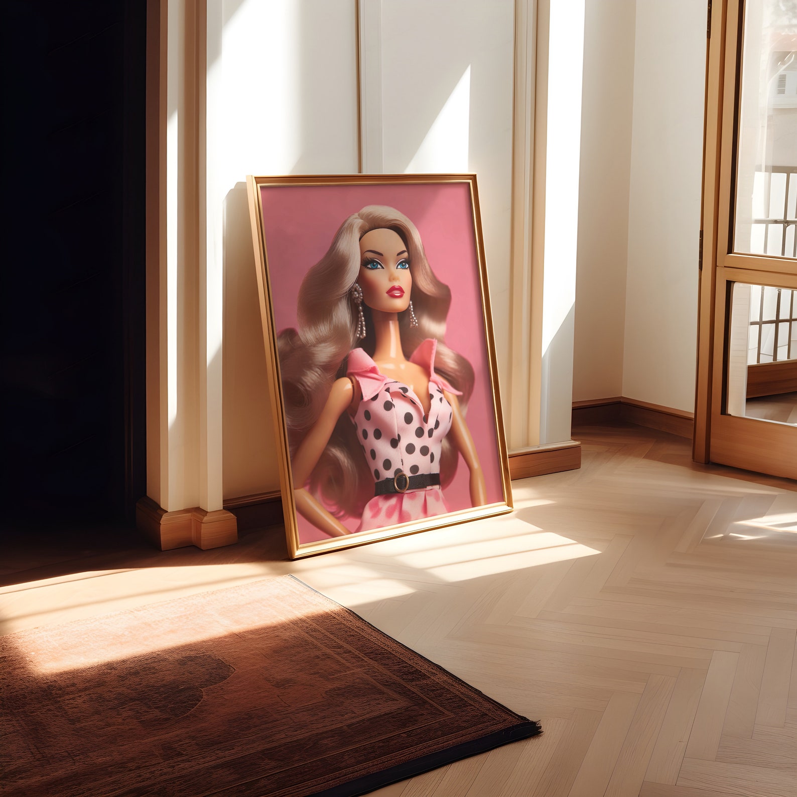 Doll Print Poster, Retro Doll Poster, Fashion Doll Wall Art, Girls Room ...