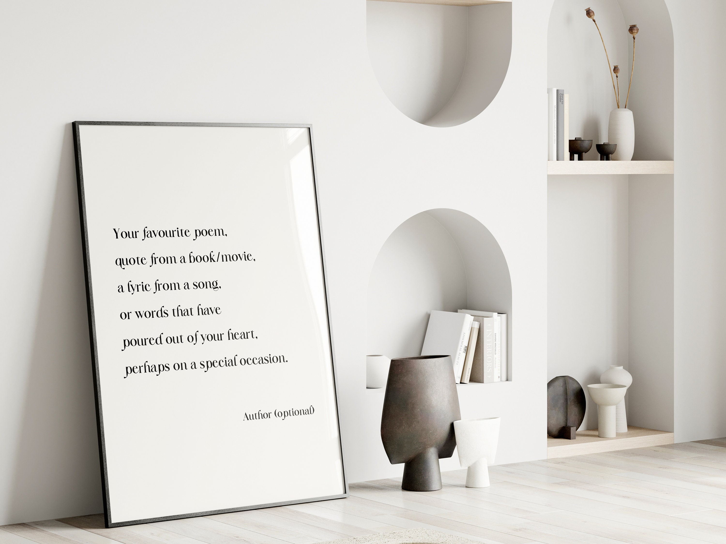 Personal Poem Art Print, Custom Poem Print Gift, Your Own Poem Print ...